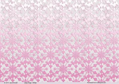 Pink Snowflake Background Paper - CUP573077_2101 | Craftsuprint