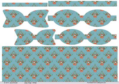 Christmas Robin Paper Bows and Blue Background Paper - CUP585384_2101 ...