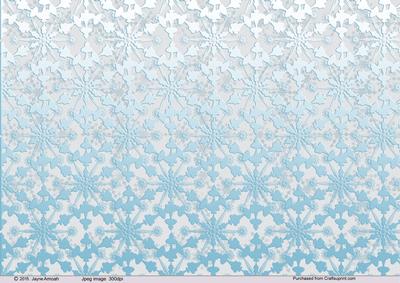 Snowflake Background Paper 3 - CUP624567_2101 | Craftsuprint