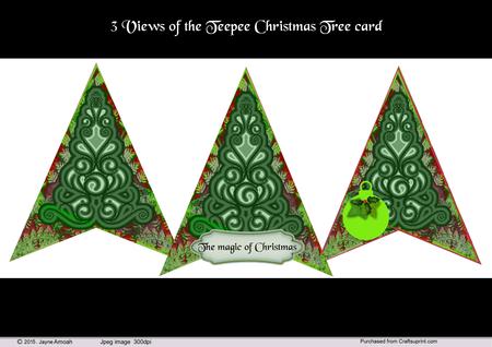 Teepee - Christmas Tree 1 - CUP647829_2101 | Craftsuprint