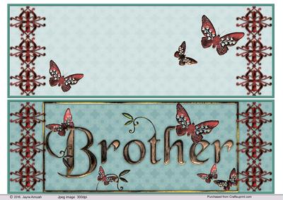 Brother with Butterflies - CUP680556_2101 | Craftsuprint