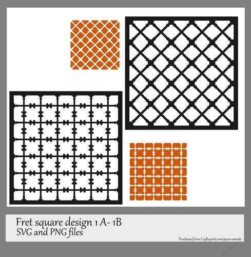 Square Fret design Kit 1 - CUP781194_2101 | Craftsuprint