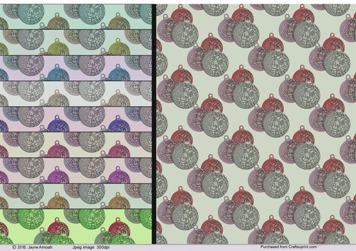 10 Christmas bauble Background papers - CUP898198_2101 | Craftsuprint