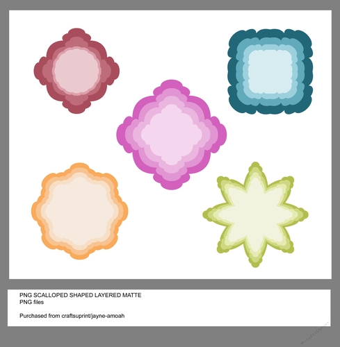 5 PNG layered shapes - CUP970378_2101 | Craftsuprint