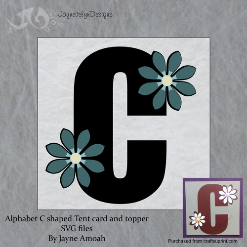 C Shaped card, Letter C, Alphabet Card - CUP998340_2101 | Craftsuprint