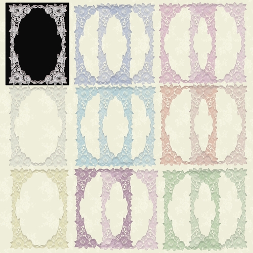 Vintage Lace frame set ONE - CUP864067_63795 | Craftsuprint