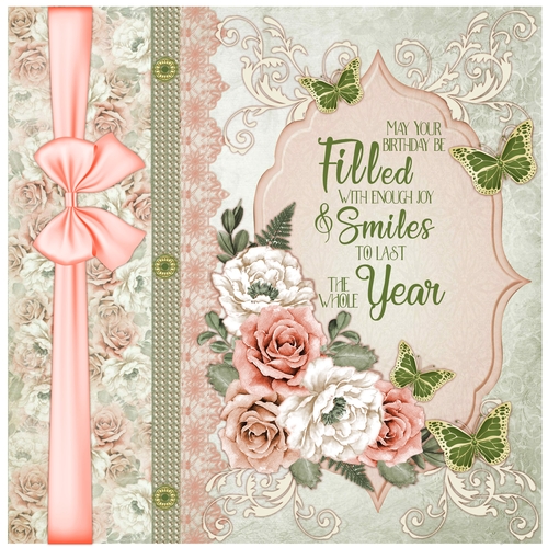 Floral and Flourishes 7 Birthday Card 6 x 6 - CUP1157135_2474 ...