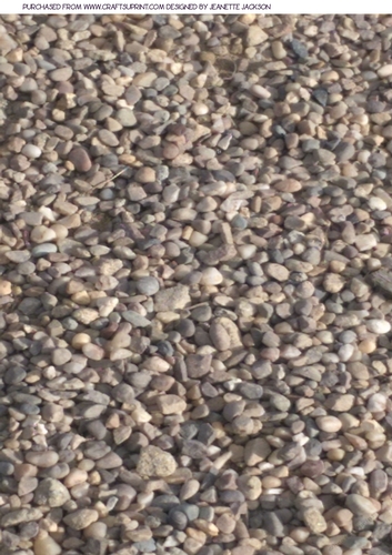 Pebbles on the beach A4 Background - CUP995503_2474 | Craftsuprint