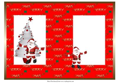 Merry Xmas Santa Insert - CUP123323_512 | Craftsuprint