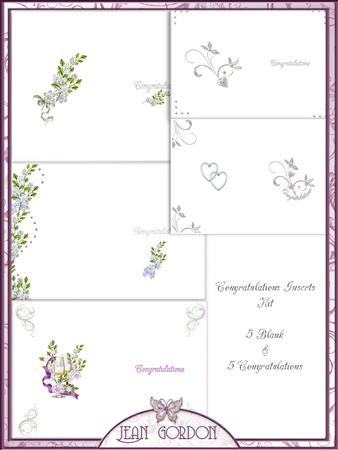 10 Congratulations Inserts - CUP356123_512 | Craftsuprint