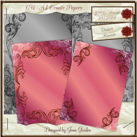 Cu 4 Ornate Backgrounds A4 Size - CUP378045_512 | Craftsuprint