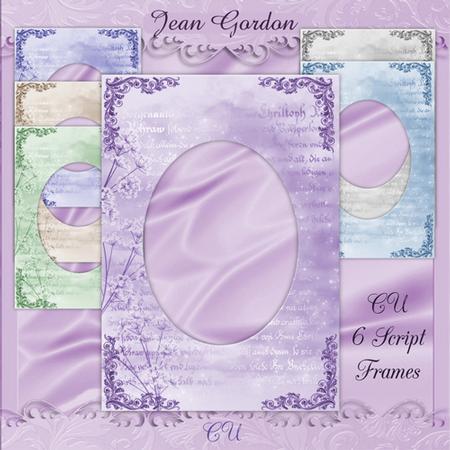 Cu 6 Script Frames - CUP491991_512 | Craftsuprint