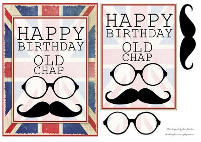 Happy Birthday Old Chap - CUP618587_512 | Craftsuprint