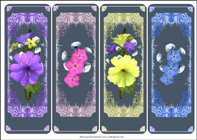 Floral Bookmarks/toppers - CUP82377_512 | Craftsuprint