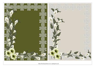 Floral Card Fronts-04 - CUP83868_512 | Craftsuprint