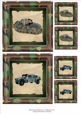 Military Toppers - CUP87208_512 | Craftsuprint