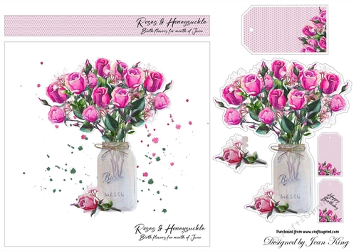 June Birthday Flowers - CUP1218479_1298 | Craftsuprint