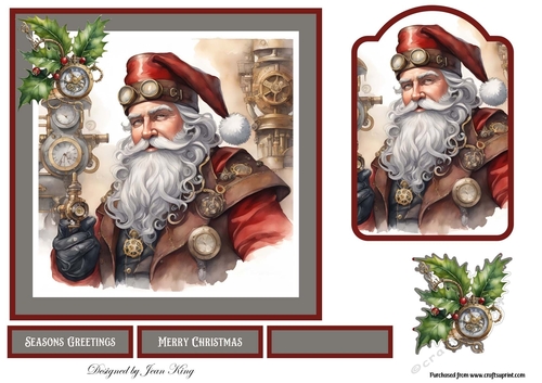 Steampunk Santa 1 - CUP1249566_1298 | Craftsuprint