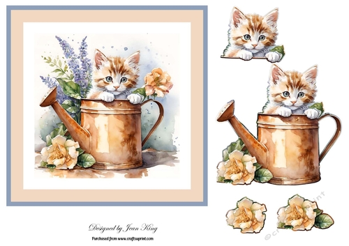 Kitten in a Watering Can 2 - CUP1259173_1298 | Craftsuprint