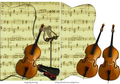 Envelope Styled Musical Instrument Card - CUP243796_1298 | Craftsuprint
