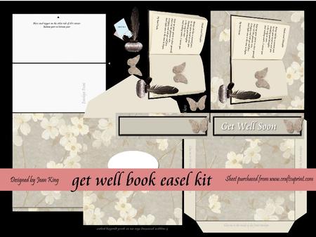Easel Get Well Poem Book Card Kit - CUP251977_1298 | Craftsuprint