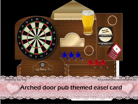 Arched Door Easel Card Pub Theme Kit - CUP267313_1298 | Craftsuprint