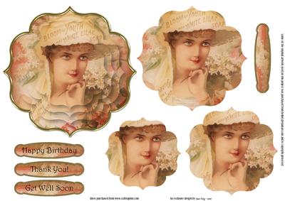 Vintage Soap Advert Pyramid Topper - CUP363595_1298 | Craftsuprint