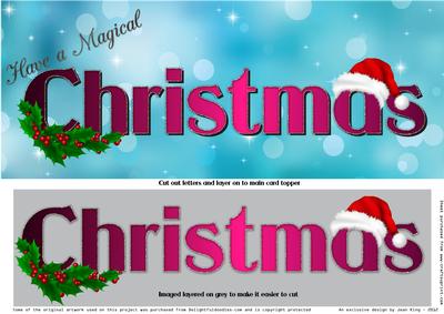 Have a Magical Christmas Dl Word Card - CUP363835_1298 | Craftsuprint