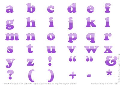 Shiney Pink Alpha Lower Case Sheet - CUP465396_1298 | Craftsuprint