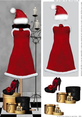 Dressmakers Dummy with Christmas Dress Large Dl - CUP469319_1298 ...