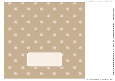 Cream Stars Landscape Dl Inserts - CUP508955_1298 | Craftsuprint
