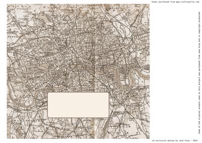 Vintage Map Landscape Dl Inserts - CUP508960_1298 | Craftsuprint