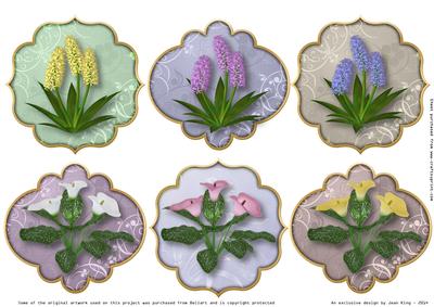 Selection of Flower Toppers - CUP512184_1298 | Craftsuprint