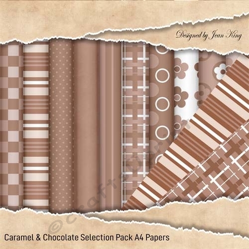 Caramel & Chocolate Selection Pack A4 Papers - CUP518662_1298 ...