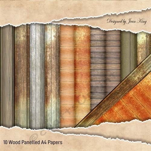 Wood Panelled A4 Papers - CUP536779_1298 | Craftsuprint