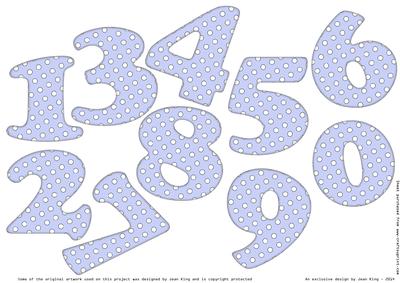 Retro Dot Lilac Numbers, Great for Ageing Your Cards! - CUP540706_1298 ...