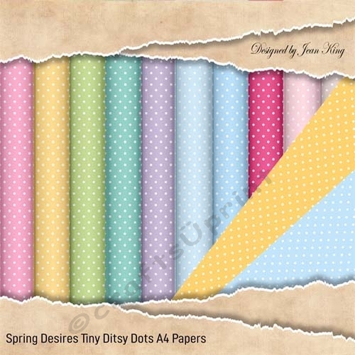 Spring Desires Tiny Ditsy Dots A4 Papers - CUP575930_1298 | Craftsuprint