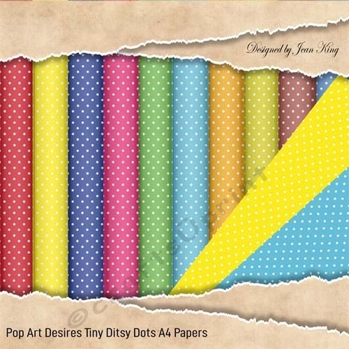 Pop Art Desires Tiny Ditsy Dots A4 Papers - CUP575963_1298 | Craftsuprint
