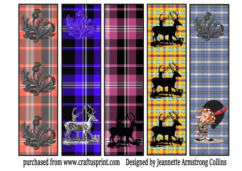 Scottish Themed Bookmarks - CUP1070478_1751 | Craftsuprint