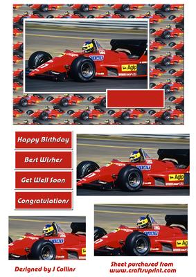 Formula 1 Card Front - CUP339227_1751 | Craftsuprint