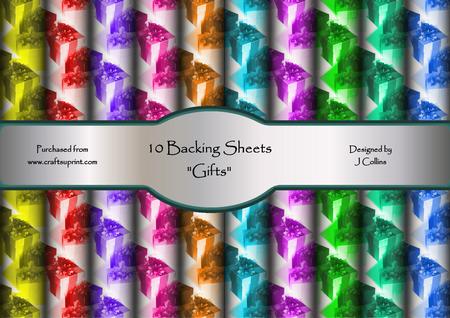 Gifts Backing Sheets - CUP400433_1751 | Craftsuprint