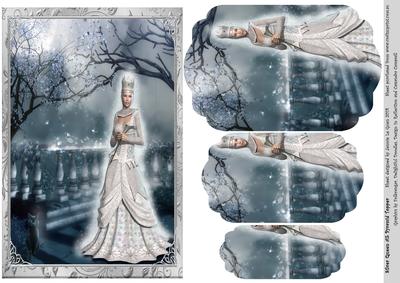 Silver Queen A5 Pyramid Topper - CUP574183_1777 | Craftsuprint