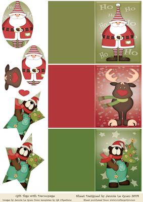 Gift Tags with Decoupage Bits - CUP589116_1777 | Craftsuprint