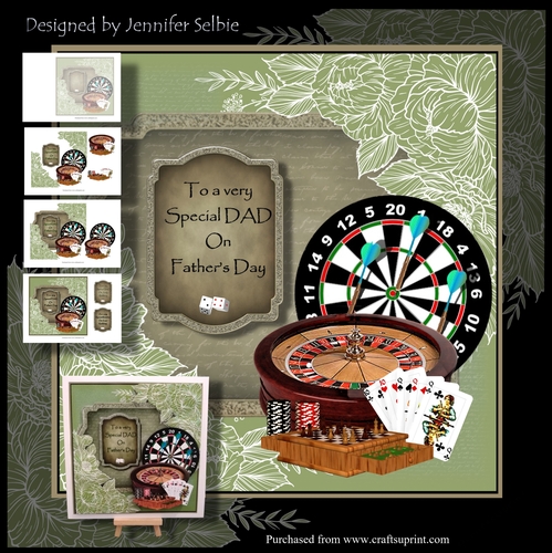 Fathers Day Card - Games - CUP1097389_9955 | Craftsuprint