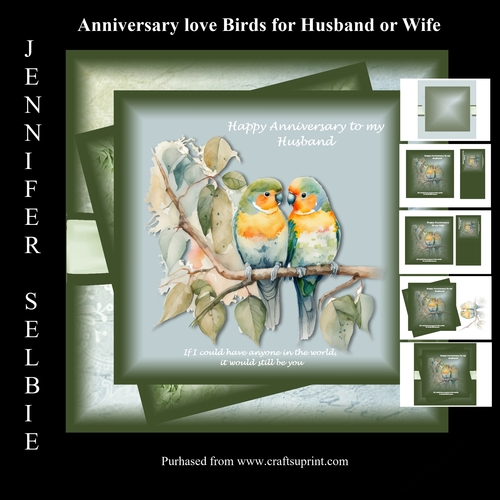 Love Birds Anniversary for Husband or Wife - CUP1236916_9955 | Craftsuprint