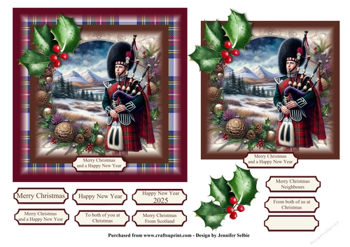 Christmas Piper No.2 - CUP1353211_9955 | Craftsuprint
