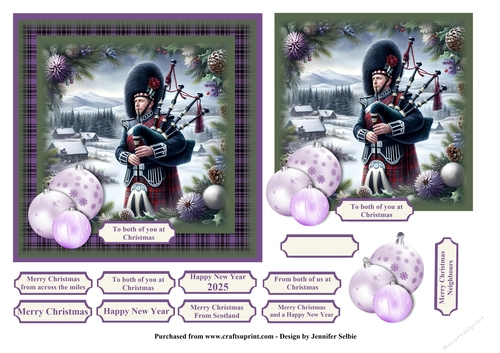 Christmas Piper No.4 - CUP1353213_9955 | Craftsuprint