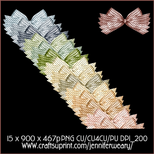 Beige Bows 9 - CUP1020411_68705 | Craftsuprint