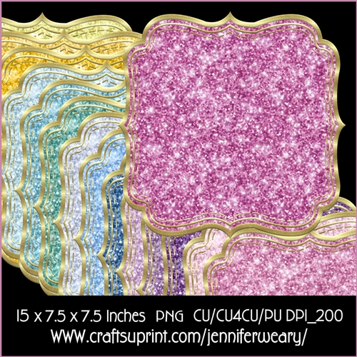 Glitter Mats-Romantic - CUP1045780_68705 | Craftsuprint