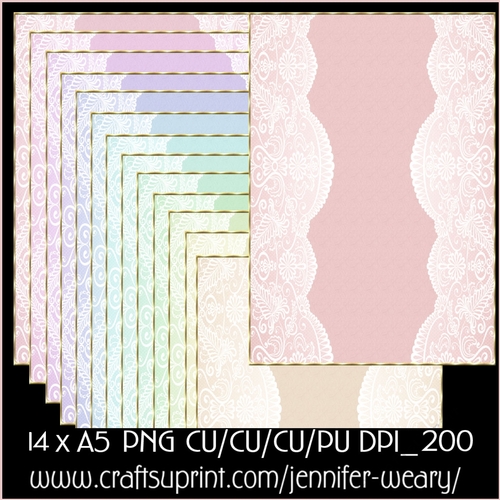 20 Candy Floss A5 backgrounds 3 - CUP1092880_68705 | Craftsuprint